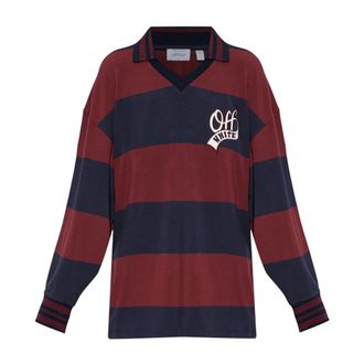 Off-white Femme, Tops, Rouge, Taille: 36 FR Polo Logo
