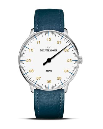 MeisterSinger Neo - Wei&szlig; mit Saphirglas, Schweizer Automatikwerk, 36mm Herrenuhr NES901G