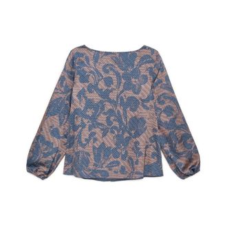 Maliparmi Maliparmi - Chemise Feuillage Doux - Femme - Blouses et Chemises - Bleu - Taille: 42 FR