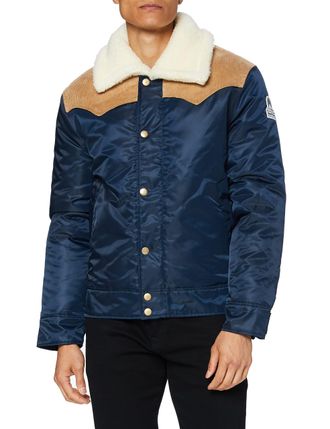 Kings of Indigo Herren Jimmu Jacke, Blau (Navy 8112), Small (Herstellergr&ouml;&szlig;e:S)