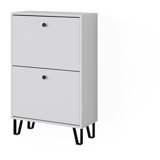 Vicco Schuhkipper Siri, Wei&szlig;, 60 x 92 cm mit 2 Klappschubladen