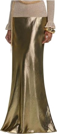 Self Portrait Femme, Jupes, Jaune, Taille: 38 FR Maxi Skirt