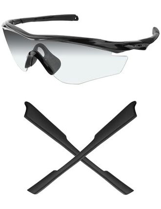 MRY Opt Paire de chaussettes de rechange pour lunettes de soleil Oakley M2 Frame / M2 Frame XL, Noir, taille unique