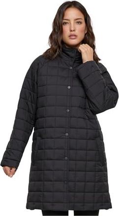 Urban Classics Ladies Quilted Coat Jacket, Black, M Femme