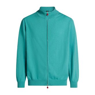 Kiton Pull en cachemire pur avec fermeture &eacute;clair - Homme - Pulls - Bleu - Taille: 3XL