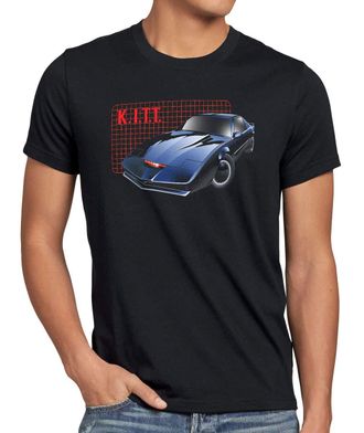 style3 K.I.T.T. Herren T-Shirt Michael Knight 2000 Black Rider, Gr&ouml;&szlig;e:3XL