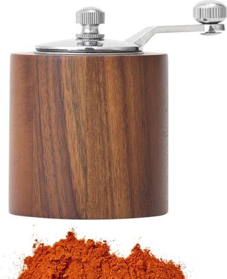 Generic Pfefferm&uuml;hle mit Kurbel - Salzm&uuml;hle Buche Keramik, Handkurbel Pfefferm&uuml;hle | Holz Salz- und Pfefferm&uuml;hle, verstellbare St&auml;rken Gew&uuml;rzm&uuml;hle Schleifwerk