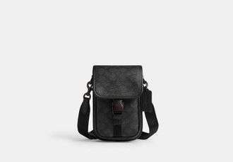 Coach League Handy-Umhängetasche Aus Signature-Canvas