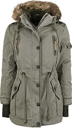 Brandit Parka Femme Saby Femme Veste dhiver olive M 100% Coton