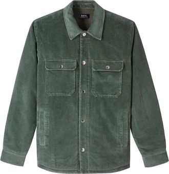 A.P.C. Blouson Velours C&ocirc;tel&eacute; Alex A.P.C