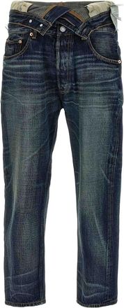 Junya Watanabe Bootcut Jeans - Blau