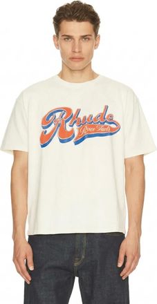 Rhude Homme, Tops, Blanc, Taille: XL PIT Stop TEE