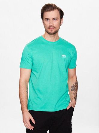 Alpha Industries Alpha Industries T-Shirt Basic T Small Logo 188505 Grün Regular Fit