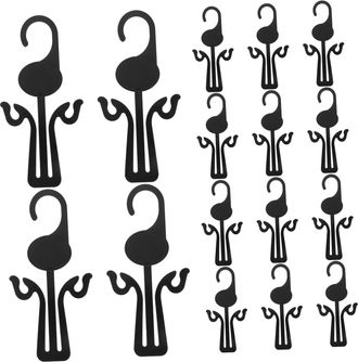 DOITOOL 20 Stück Teiliges Schuhaufbewahrungsset aus Robustem Kunststoff Platzsparender Schuhhalter für Hausschuhe und Sandalen Schnelles Aufhängen ohne Werkze