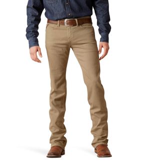 Ariat Mens M7 Grizzly Straight Jeans in Dark Khaki, Size 30 x 34, by Ariat