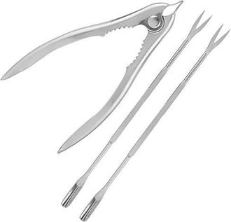 CHICIRIS ERYUE Ouvre-coquille de Crabe de Homard Durable Craquelin Fruits Mer Dacier Inoxydable pour des Gadgets Cuisine, Fourchettes &agrave; Double extr&eacute;mit&eacute; pour M