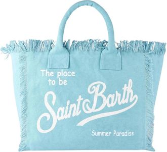 Saint Barth Femme, Sacs, Bleu, Taille: ONE Size Vanity Tote Bag