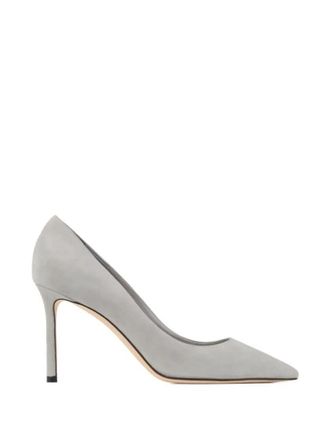 Jimmy Choo London Hohe Schuhe - Pointed Toe Suede Pumps - Gr. 36,5 (EU) - in Grau - f&uuml;r Damen