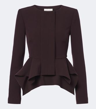 Roland Mouret Veste p&eacute;plum en cr&ecirc;pe