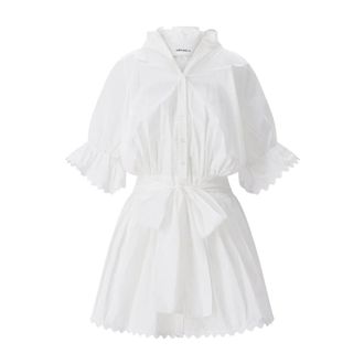 Meimeij Femme, Robes, Blanc, Taille: 34 FR Robe Chemise Courte