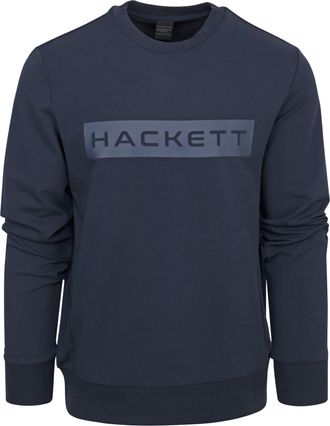 Hackett Herren Essential SP Crew Sweatshirt, Blue (Navy), XXL