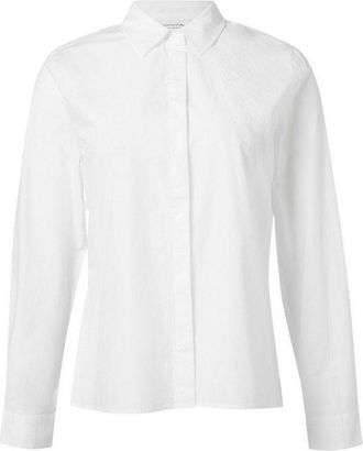 Comma Langarmbluse Bluse Hemdbluse mit Raff-Detail im R&uuml;cken