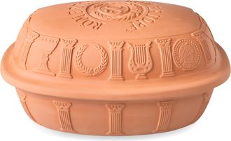 R&ouml;mertopf R&ouml;mertopf Br&auml;ter 50 Jahre Jubil&auml;ums-Edition, 5 Liter G&auml;nsebr&auml;ter aus Naturton, ofenfest, hitzebest&auml;ndig, Dampfgarprinzip f&uuml;r saftige Braten, ideal f&uuml;r