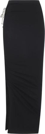 Rick Owens Femme, Jupes, Noir, Taille: 40 FR Edfu Knee Skirt