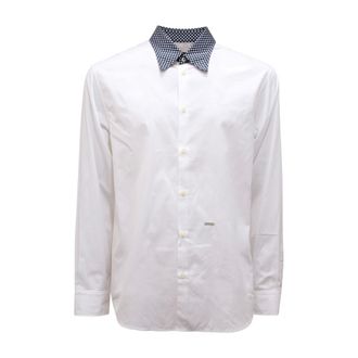 Dsquared2 Homme, Chemises, Blanc, Taille: S Chemise italienne modèle S74Dl0686