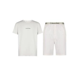 Calvin Klein Ensemble de pyjama en coton et polyester recycl&eacute; m&eacute;lang&eacute;
