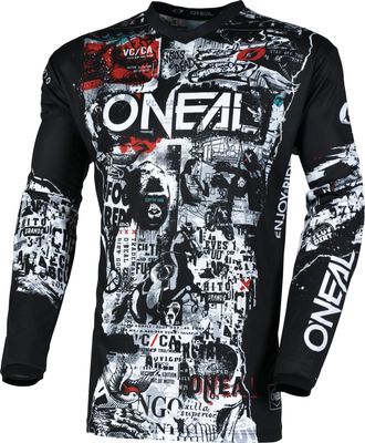 O'Neal Element Attack Herren-Trikot, Schwarz/Wei&szlig;, Gr&ouml;&szlig;e L
