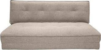 Miliboo Chauffeuse 2 Places Convertible en Tissu Taupe Sally