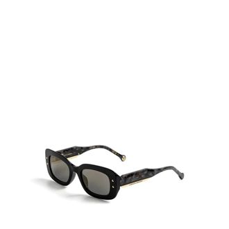 Carolina Herrera Lunettes de soleil rectangulaires - Femme - Accessoires - Noir - Taille: 50 MM