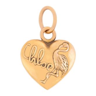 Chlo&eacute; Femme, Accessoires, Jaune, Taille: ONE Size Heart Flamingo Charm