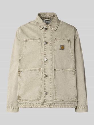 Carhartt Work in Progress Jeansjacke mit Knopfleiste und Label-Detail
