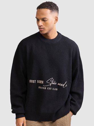 Redefined Rebel RRJacques Knit Oversized Fit Pull noir