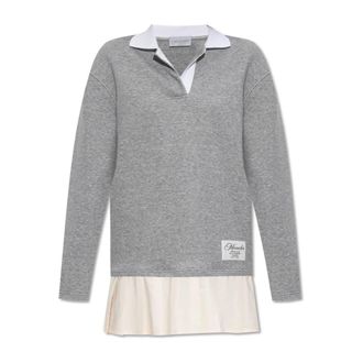 Moncler Kleid mit Kragen - - Dresses - Damen - Grau - XS