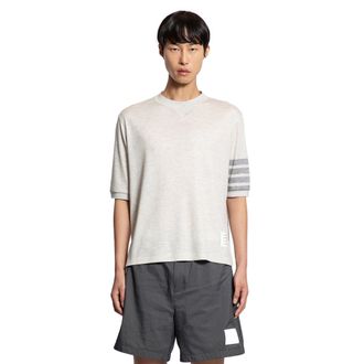 Thom Browne Wool Jersey 4-Bar T-Shirt