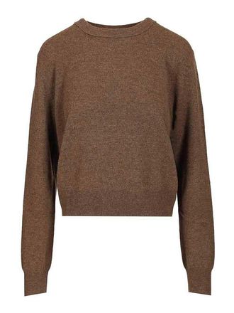 Lisa Yang Pull Col Rond - Marron