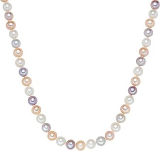 Valero Pearls Halskette - Sterling Silber Perlen-Kette S&uuml;&szlig;wasser-Zuchtperle - Gr. unisize - in Mehrfarbig - f&uuml;r Damen