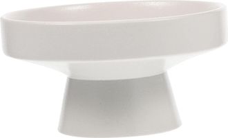 BESTONZON Dekorative Obst Servierplatte Keramik Mit Fuß Als Dessert Lagerung Tablett Für Snacks Süßigkeiten Und Obstschale Für Tisch