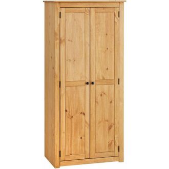 IDIMEX Armoire cancun avec 2 portes, en pin massif finition teintée/cirée