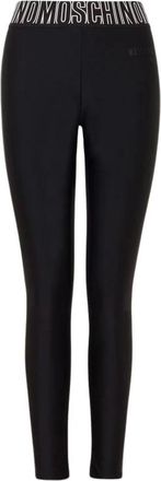 Moschino Femme, Pantalons, Noir, Taille: 44 FR Leggings en tissu technique