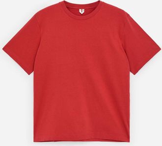 Arket Lockeres T-Shirt 220 GSM -Rot