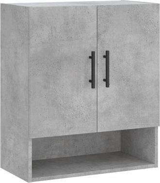 vidaXL Wandschrank Betongrau 60x31x70 cm Holzwerkstoff Vidaxl