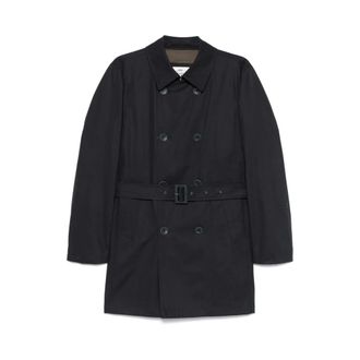 Herno Homme, Manteaux, Bleu, Taille: 2XL Imperm&eacute;able Bleu Marine Veste Double-Breasted