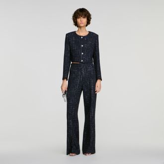 Sandro Jacke aus dekorativem Tweed