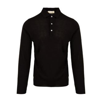 FILIPPO DE LAURENTIIS Polohemd mit Knopfleiste - - Tops - Herren - Schwarzk - 2XL