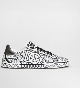 Dolce & Gabbana Sneaker Portofino Aus Kalbsleder - Mann Sneakers Multicolor 42.5