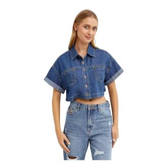One Teaspoon Blaue Wrap-Bluse - - Blouses & Shirts - Damen - Blau - XS
